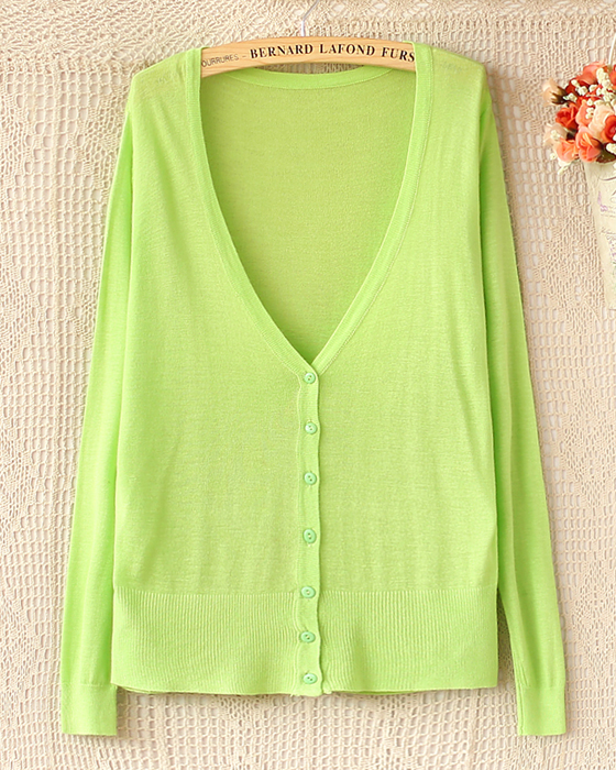 Colorful Soft Long Thin Sweater on Luulla