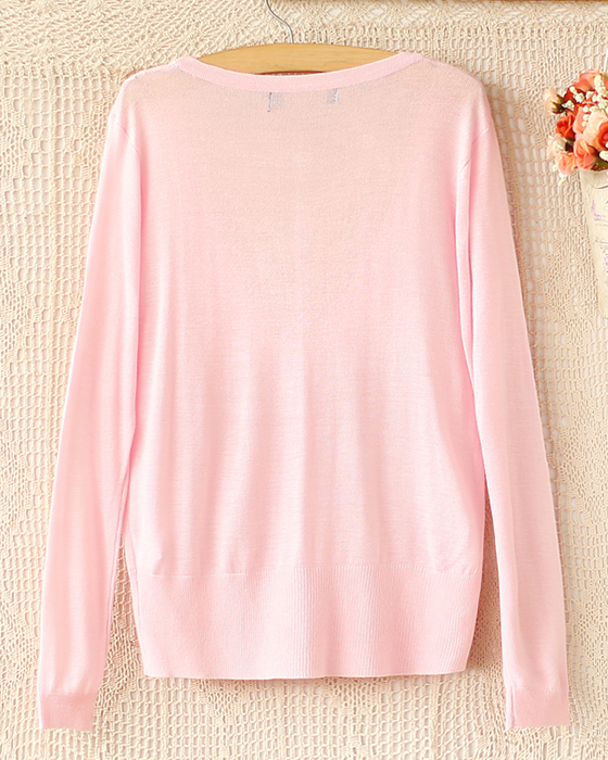 Colorful Soft Long Thin Sweater on Luulla